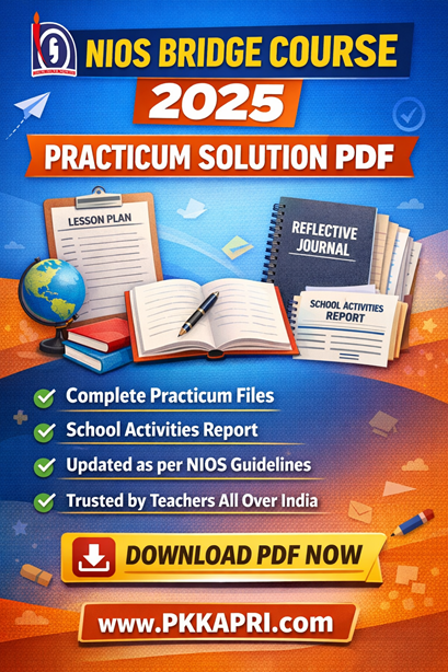 NIOS Bridge Course 2025 Bihar | Practicum & School Activities Solution ...